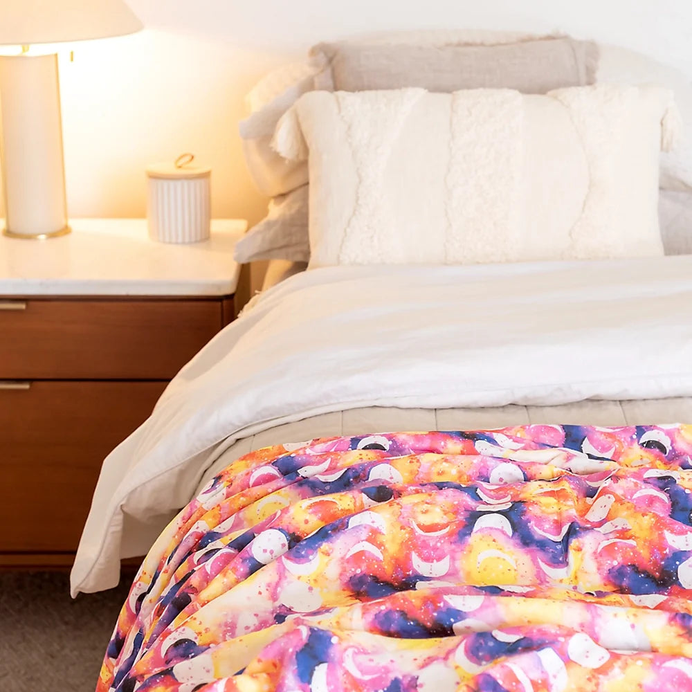 Sunset Moon Large Blanket | Designer Bums