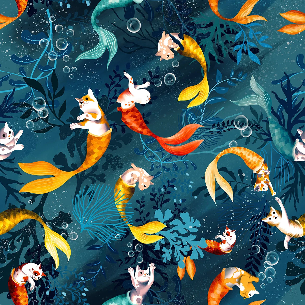 Mer Cat Swim Nappy | Designer Bums