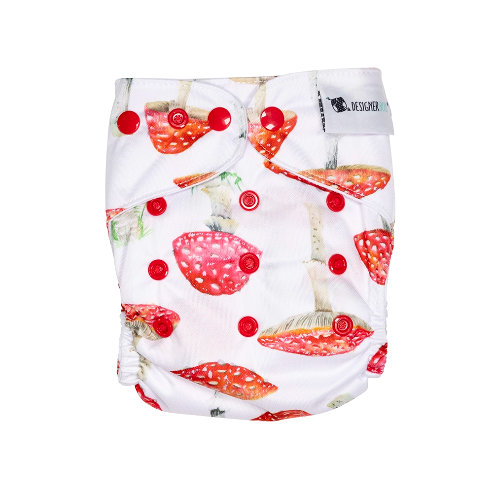 Red Caps Reusable Cloth Nappy | Designer Bums