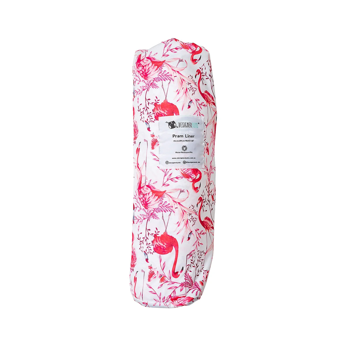 Elegant Flamingos Pram Liner | Designer Bums