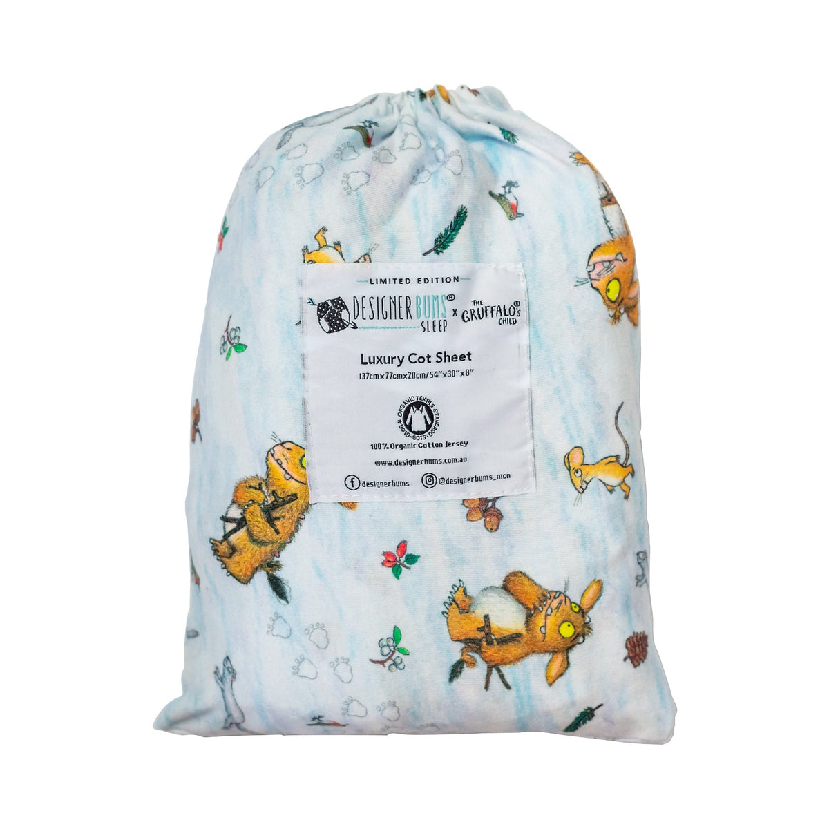 Feeling Brave Cot Sheet - SECONDS | Designer Bums