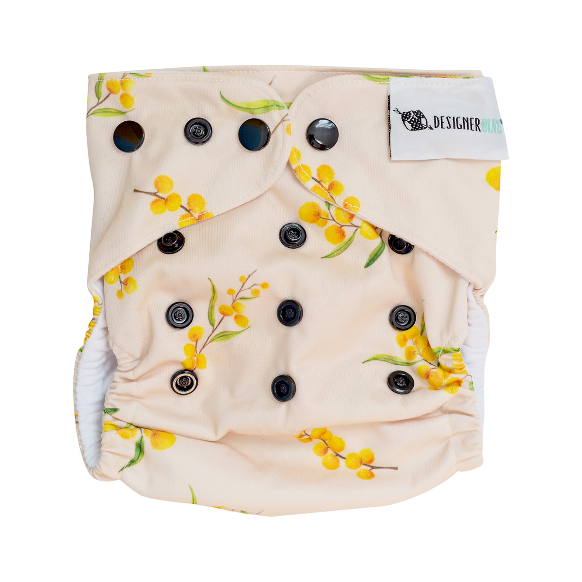 Blush Wattle Reusable Cloth Nappy - SHELL ONLY | Designer Bums