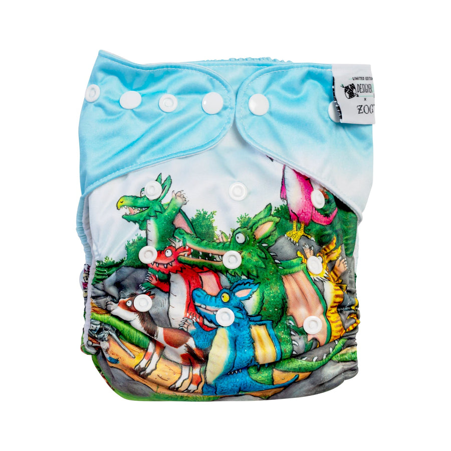 Large Reusable Cloth Nappies | Designer Bums